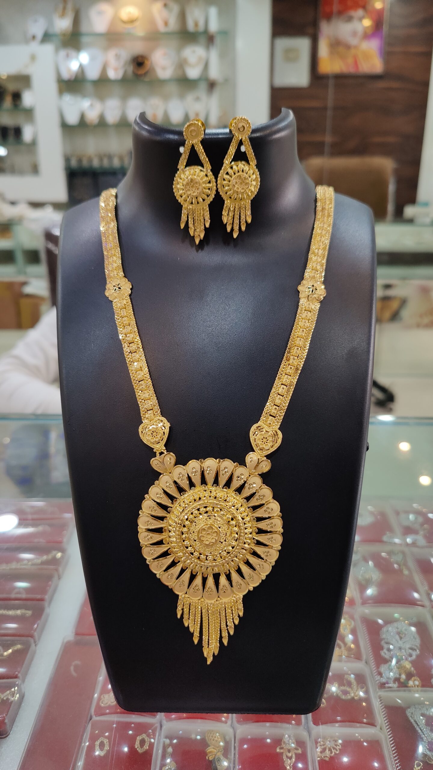 Gold Plated-Plain Long Haram_25105 – The Jewellary Place