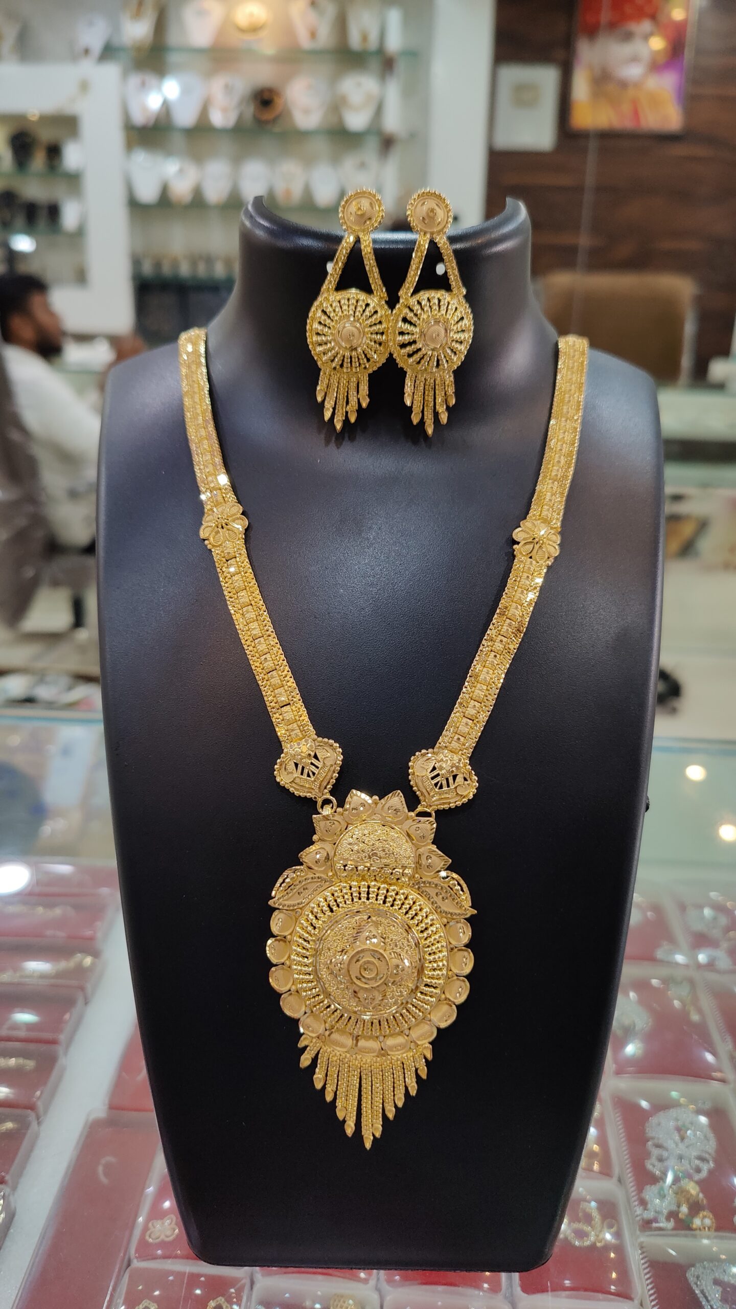 Gold Plated-Plain Long Haram_25107 – The Jewellary Place